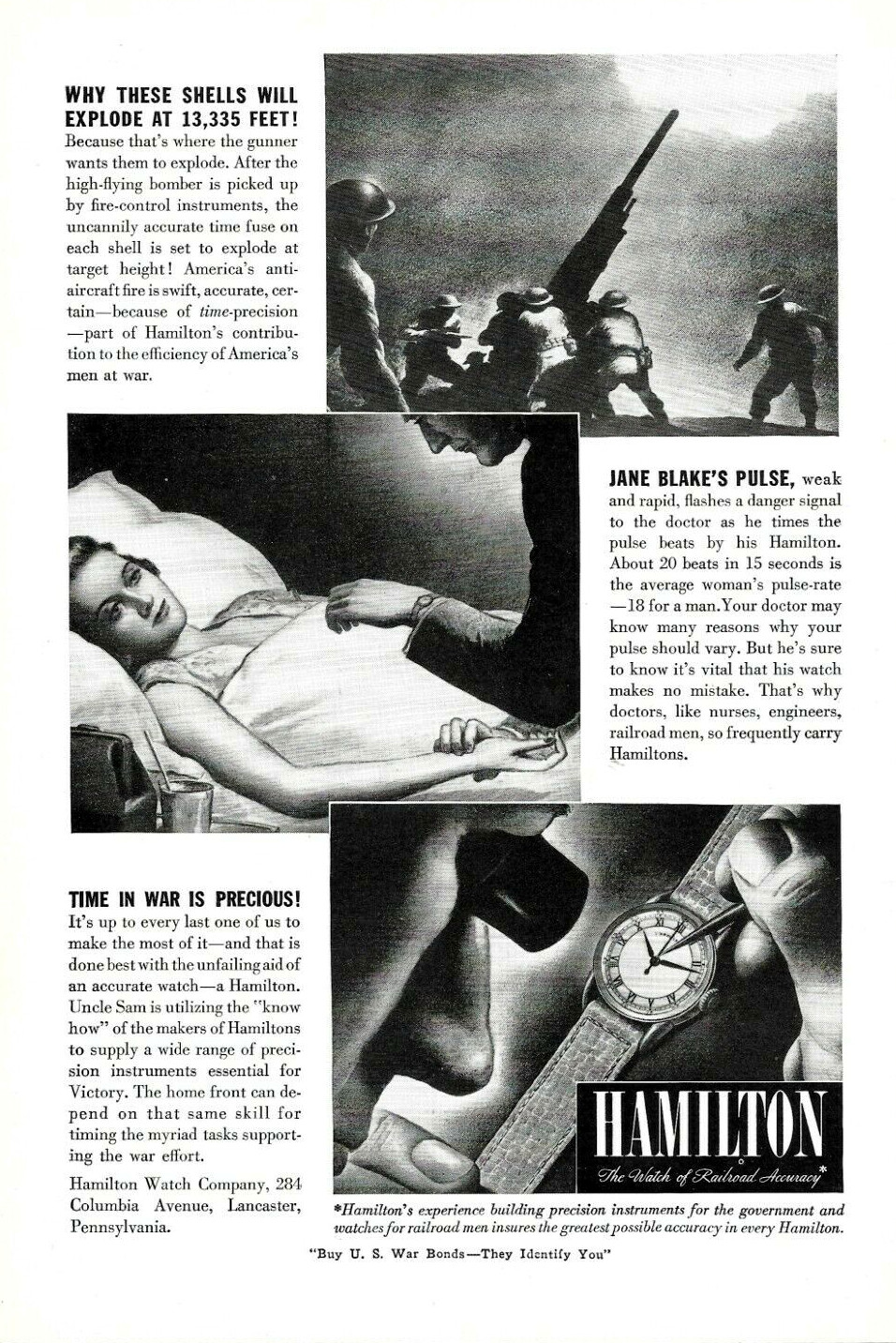 Hamilton Sentinel Men’s Wristwatch 1940-1942 - Vintage-Hamilton ...